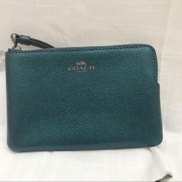 Coach | Bags | Coach Pouch Teal Color | Poshmark